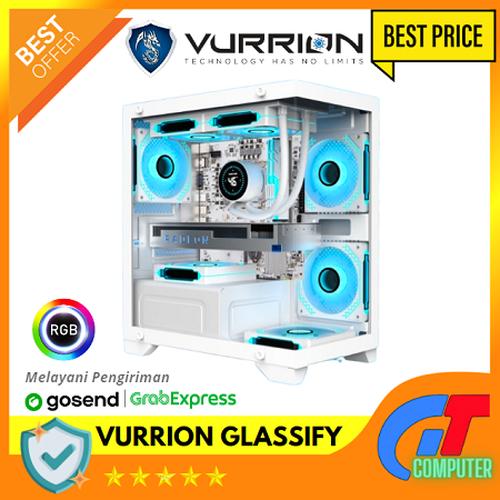 Jual VURRION GAMING CASE GLASSIFY FREE 3 FAN RGB - Hitam - Kota Bandung - GT Computer | Tokopedia