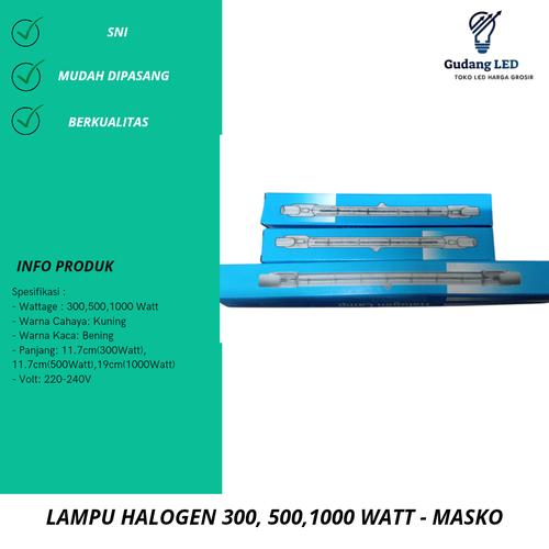 Jual Lampu Halogen 300, 500,1000 Watt - Masko - 500 Watt - Kab. Sleman ...