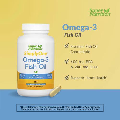 Jual Super Nutrition, Omega-3 Fish Oil, Vivomega Triglyceride, 1,000 mg ...