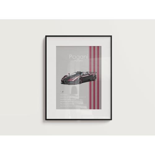 Jual Poster Pagani Huayra with Frame – Ikon Keanggunan dan Performa ...