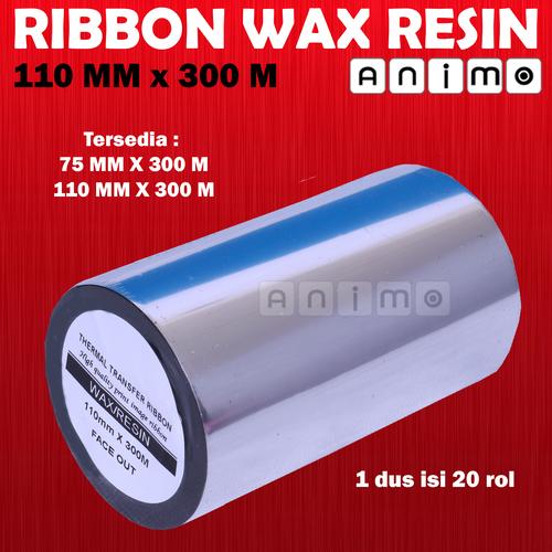 Jual RIBBON BARCODE WAX RESIN 110 X 300 METER - Ribbon Wax Resin ...