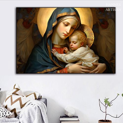 Jual Lukisan Porcelain Painting Premium - Bunda Maria (Landscape) - 5D Diamond Crystal - Hiasan ...