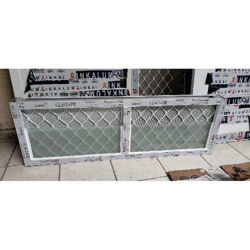 Jual Boven Komplit 40x120 Aluminium Kaca Zig Zag Tralis + Kawat Nyamuk ...