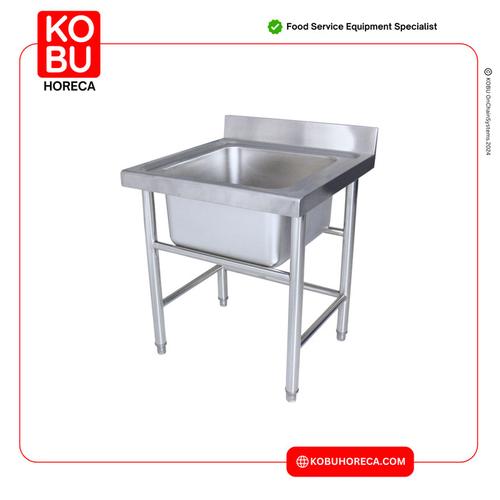 Jual Sink Table / Meja Cuci Piring 1 Bowl Stainless Steel KBS ST-1B - 60x60x85cm - Kota Depok ...