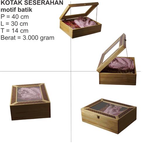 Jual Box Seserahan / Hantaran Unik Kayu Pinus Motif Batik - Kota Malang ...