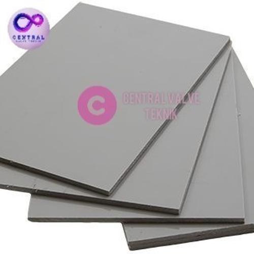 Jual PVC grey Sheet 5mm x 60cm x 60cm Kastem / PVC Lembaran Abu-Abu ...