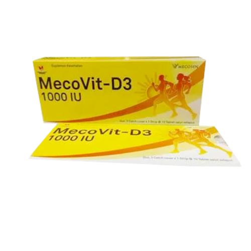 Jual MECOVIT D3 1000 LEMBAR 10 TABLET / BOX 30 TABLET - LEMBAR 10 TAB ...