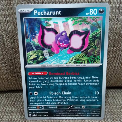 Jual KARTU POKEMON PECHARUNT U SV8S KILAT RASI INDONESIA - Jakarta ...