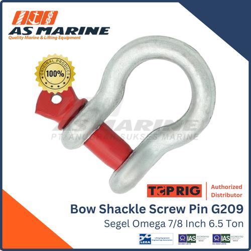 Promo Shackle / Segel Omega Screw Pin G209 7/8 Inch 6.5 Ton TOPRIG ...