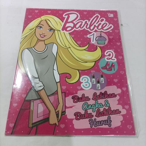 Jual buku aktivitas belajar anak Barbie 1, 2, 3 buku latihan angka dan ...