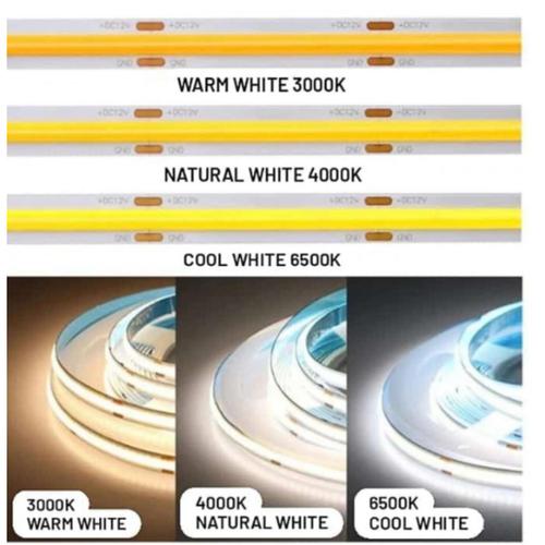Jual LED STRIP COB STRIP LIGHT 5 METER 12W/M 320 LED INDOOR LED FULL ...