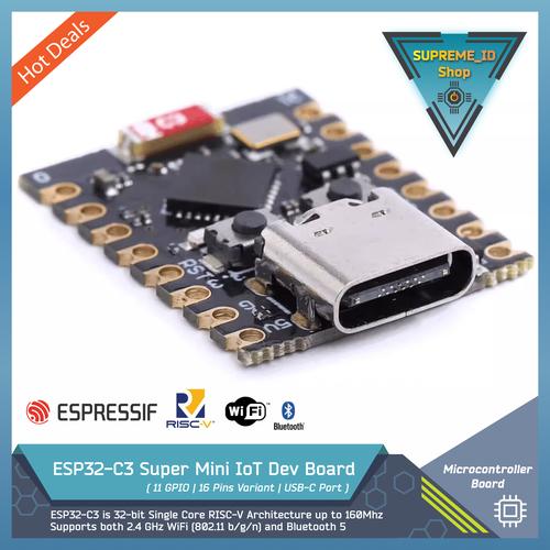 Jual Esp32 C3 Super Mini Supermini Pro Risc V 32 Bit Espressif Microcontroller Processor Soc Iot