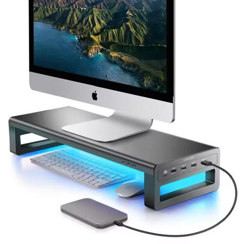 Jual Dudukan monitor komputer laci penyimpanan dok ekspansi USB ...