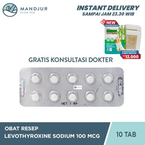 Jual Levothyroxine 100 mcg 10 Tablet / Obat Tiroid - Jakarta Pusat ...