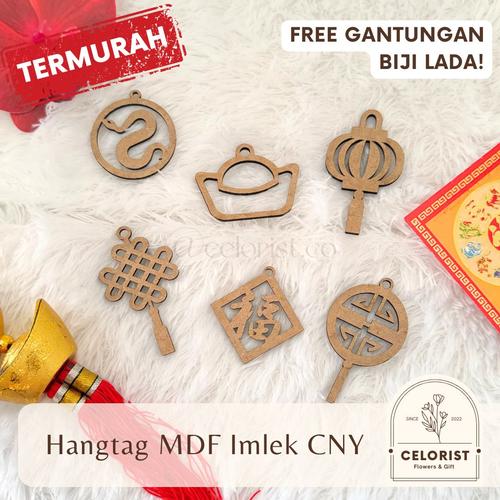 Jual Hang Tag Kayu Imlek/Hang Tag CNY Hampers MDF/Gantungan Kayu Naga Imlek - YenPao - Kota ...