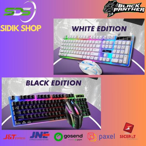 Jual Keyboard Mouse Black Panther RGB - Hitam - Putih - Kota Bandung ...