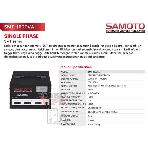 Promo Stabilizer Samoto 1000VA SMT1000 - Bubble Cicil 0% 3x - Jakarta ...