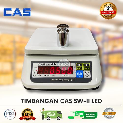 Jual timbangan digital 30kg CAS SW-II LED / timbangan 30kg duoble display - Jakarta Pusat ...