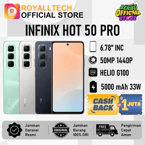 Promo INFINIX HOT 50 PRO / 50i 8GB 6GB 256GB 128GB 6/128 8/256 NEW ...