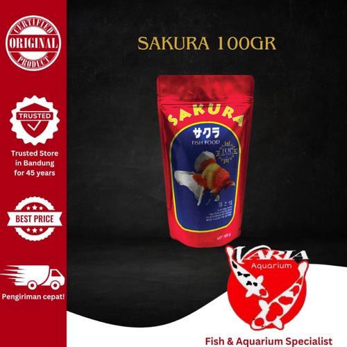 Jual Sakura Fish Food 100g / Pelet Ikan / Pakan Ikan 100 Gram - Kota ...