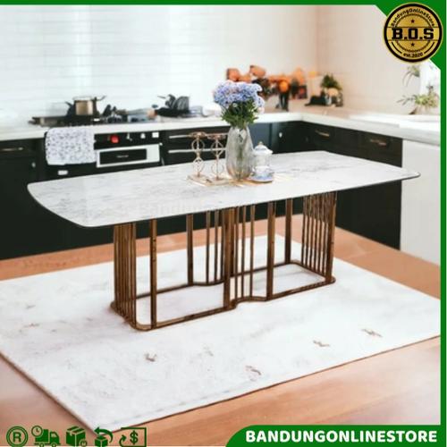 Jual Meja Makan Keramik Modern Putih Informa Meja Restoran Hotel ...