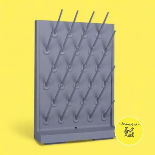 Jual Drying Rack Lab Glassware / Laboratory Black 27 Pegs Draining Rack ...