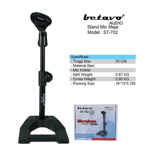 Jual Stand Mic Meja Betavo ST-702 Full Besi Stand Microphone ST702 - Jakarta Barat - Utama Jaya ...