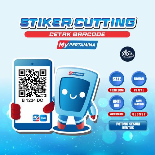 Jual Stiker Cutting Barcode My Pertamina Anti Air - Kota Tangerang Selatan - Desain_Cetak ...