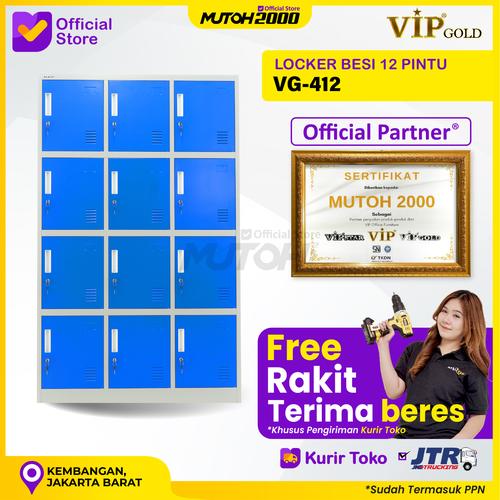 Promo VIP GOLD locker besi kantor lemari loker BESAR JUMBO 12 pintu VIP VG-412 - JABODETABEK ...