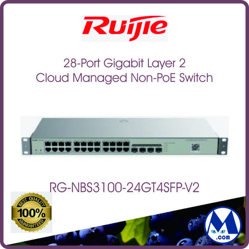 Jual Ruijie RG-NBS3100-24GT4SFP-V2 28-Port Gigabit Layer 2 Cloud ...