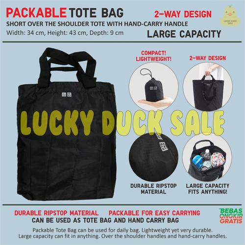 Promo UNIQLO Packable Tote 2 Way Bag Tas Pouch Serbaguna Shopping Nylon - Jakarta Barat - LUCKY ...