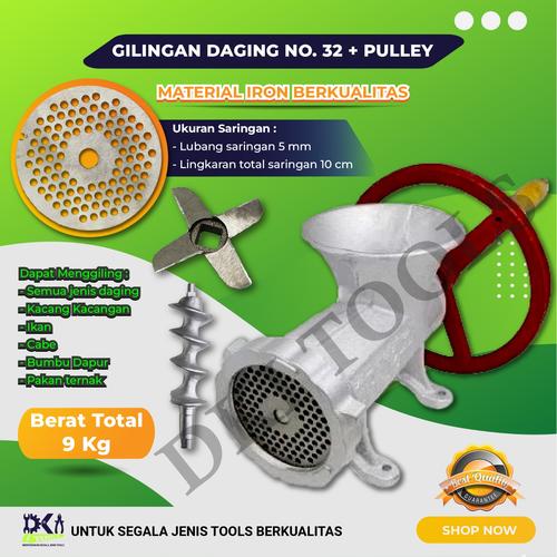 Jual Gilingan Daging Meat Mincer No 32 with Pulley - NO.22 - Jakarta ...