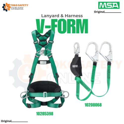 Jual MSA V-Form Full Body Harness + MSA Lanyard Absorber Double Hook - Jakarta Barat - Toko ...