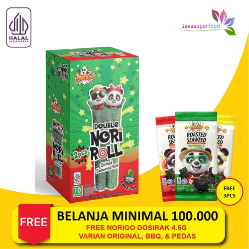 Jual Snack Double Nori Roll Grilled Seaweed Roll 1 Pcs / Snack Rumput Laut 6g - Original - Kota ...