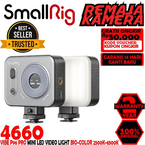 Promo SMALLRIG VIBE P96 PRO MINI LED VIDEO LIGHT BIO COLOR 2500K-6500K ...