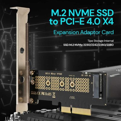 Jual JEYI PCI Expansion Card Adapter M.2 NVME SSD to PCI-E 4.0 X4 ...
