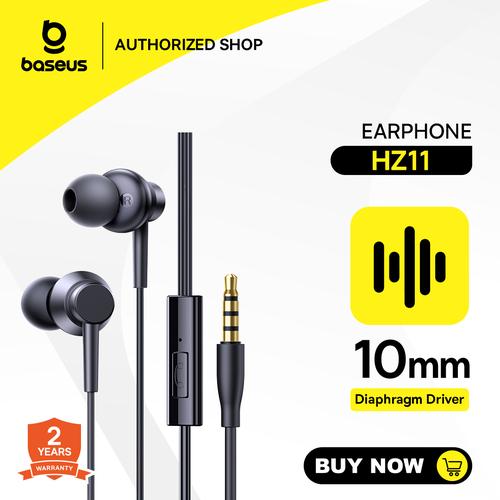 Jual BASEUS HEADSET HANDSFREE ENCOK HZ11 JACK 3.5MM 1.2M NOISE ...