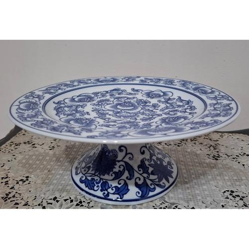 Jual Tempat Piring Kue atau Buah Antik Cina White Blue #1 - Jakarta ...