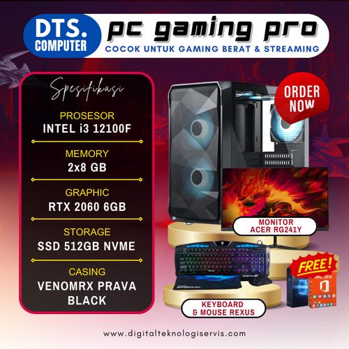 Jual PC Gaming Fullset | Intel i3 12100F | RTX 2060 6GB | 512GB NVME ...