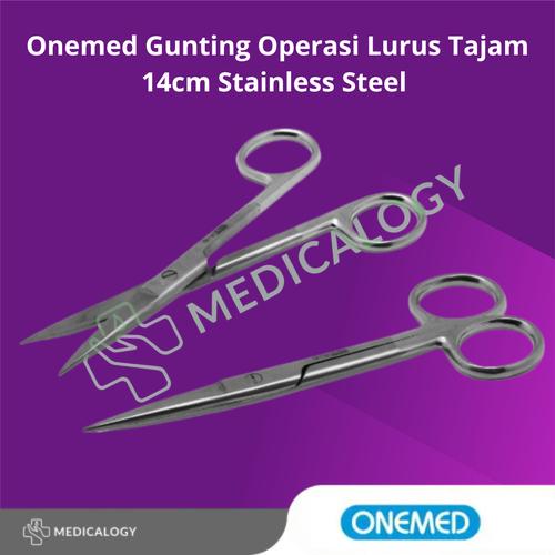 Jual Onemed Gunting Operasi Lurus TA/TA 14cm A Scissor Scissors Besi ...
