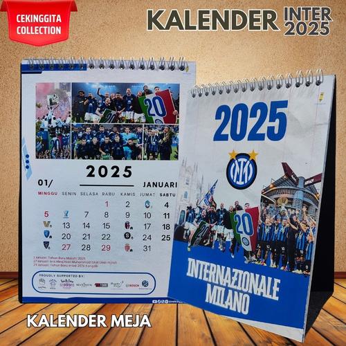 Jual Kalender 2025 Tema INTER MILAN - Kal. MEJA - Kota Bekasi ...