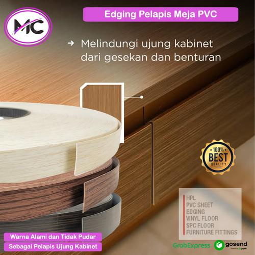 Jual Pelapis Ujung Meja Kayu PVC Sheet Edging Pvc Tebal Motif Kayu ...