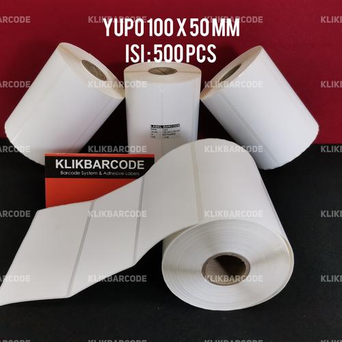 Jual LABEL BARCODE 100 X 50 (1 LINE) KERTAS STICKER LABEL YUPO 100x50 ...
