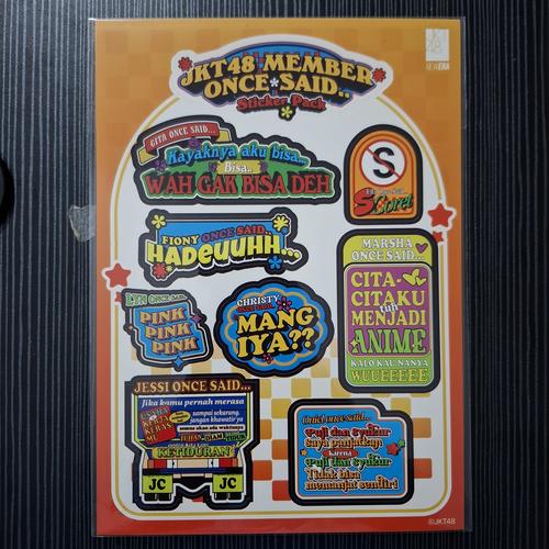 Jual Sticker Pack JKT48 Wonderland 13th Anniversary Stiker - Lyn - Kota ...