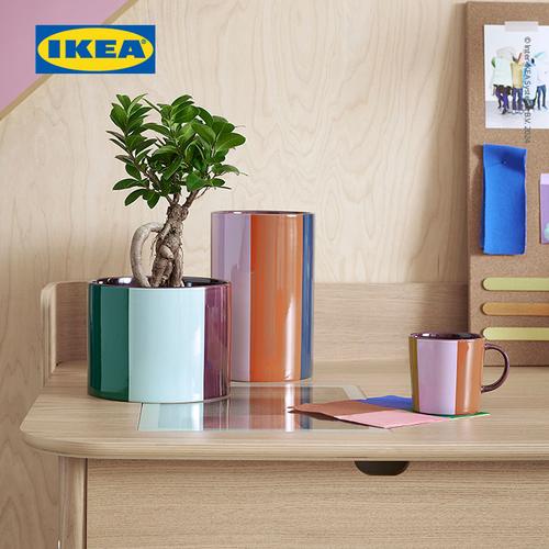 Promo IKEA TESAMMANS Vas / Pot Tanaman Aneka Warna Set Isi 2pcs Cicil 0 ...