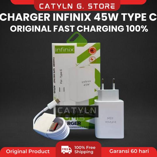 Promo Charger Infinix 45W Usb Type C Fast Charging Original Kabel ...