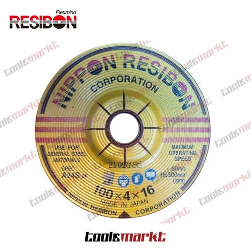 Jual Nippon Resibon 4" x 4mm Mata Gerinda Batu Asah A24S Grinding Wheel ...