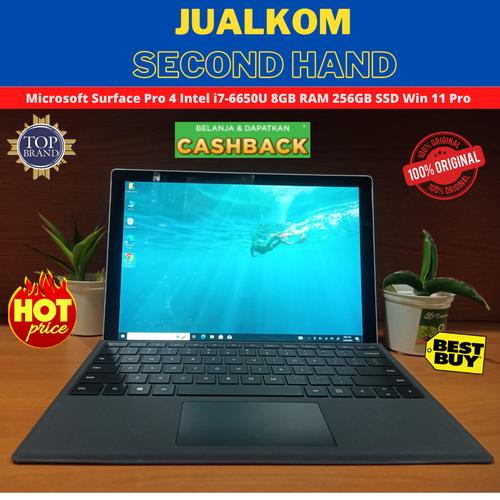 Jual Microsoft Surface Pro 4 i7 6650U 12.3" 8GB 256GB SSD W11 Second Hand - Jakarta Pusat ...