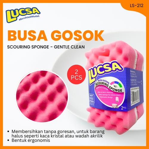 Promo Sabut cuci piring Spons Sponge Gelombang 2 pc Gentle Use lembut ...