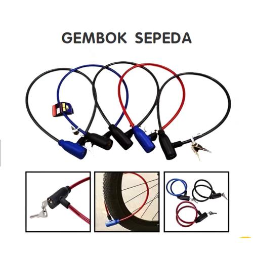 Jual Gembok Sepeda Cable Lock Kunci Kabel Pengaman Sepeda Motor Baja ...